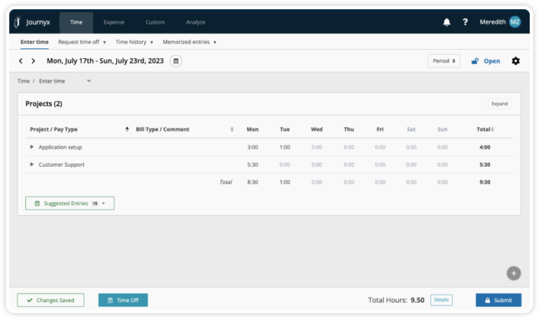 Smart Timesheets: AI-Driven Project Time Entry | Journyx