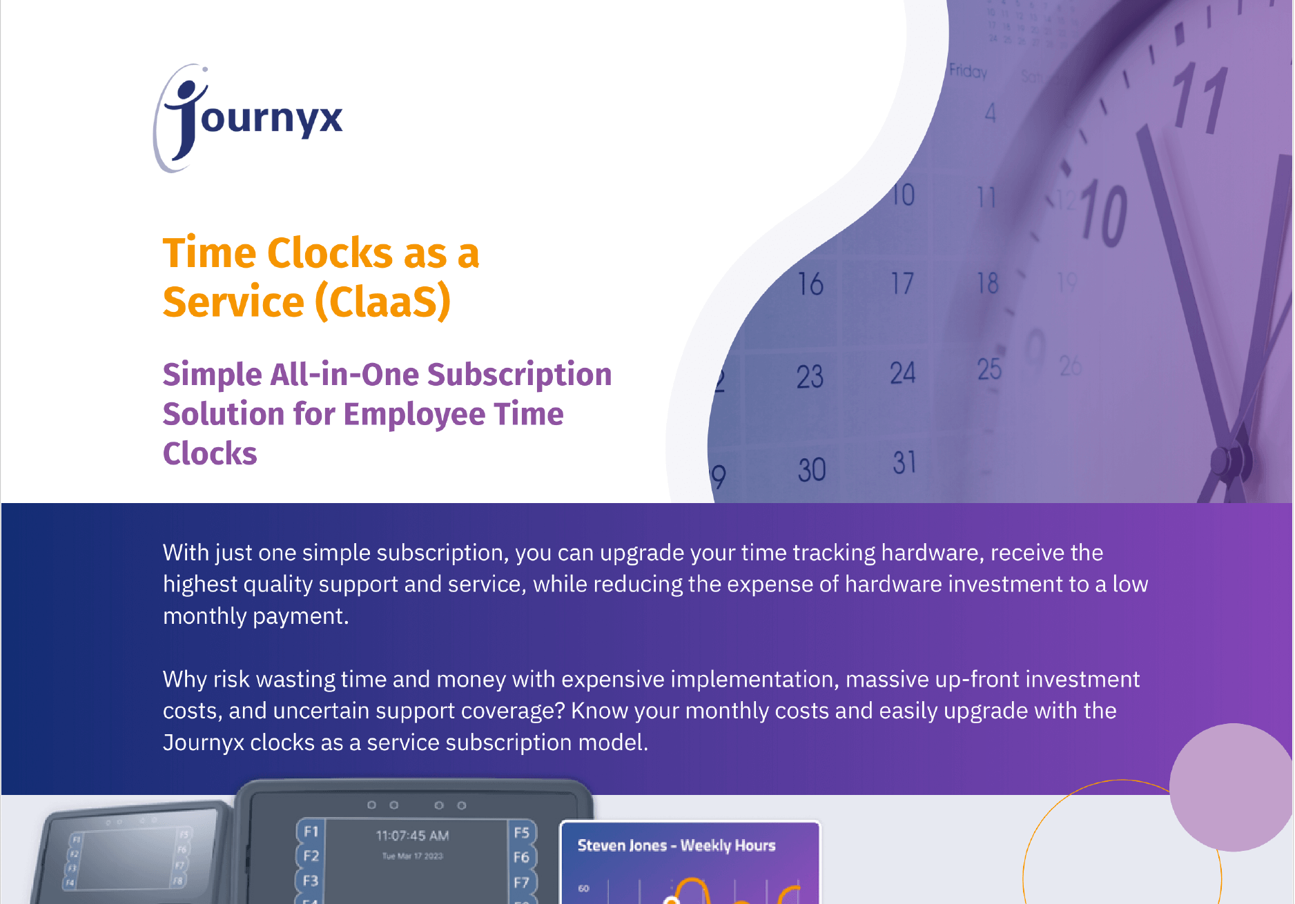 Time Clocks as a Service (ClaaS) | Journyx