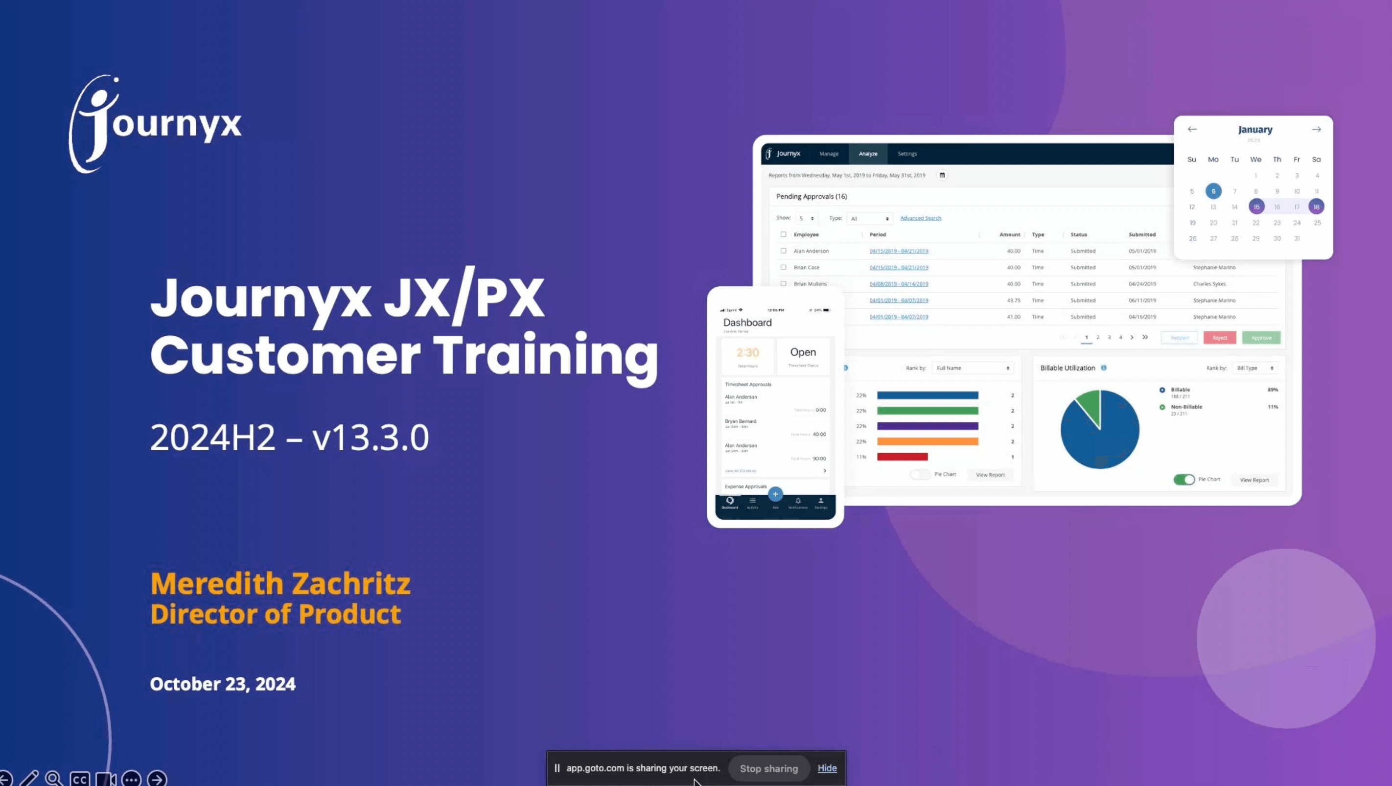 2024H2 Journyx JX Product Release Customer Training | Journyx